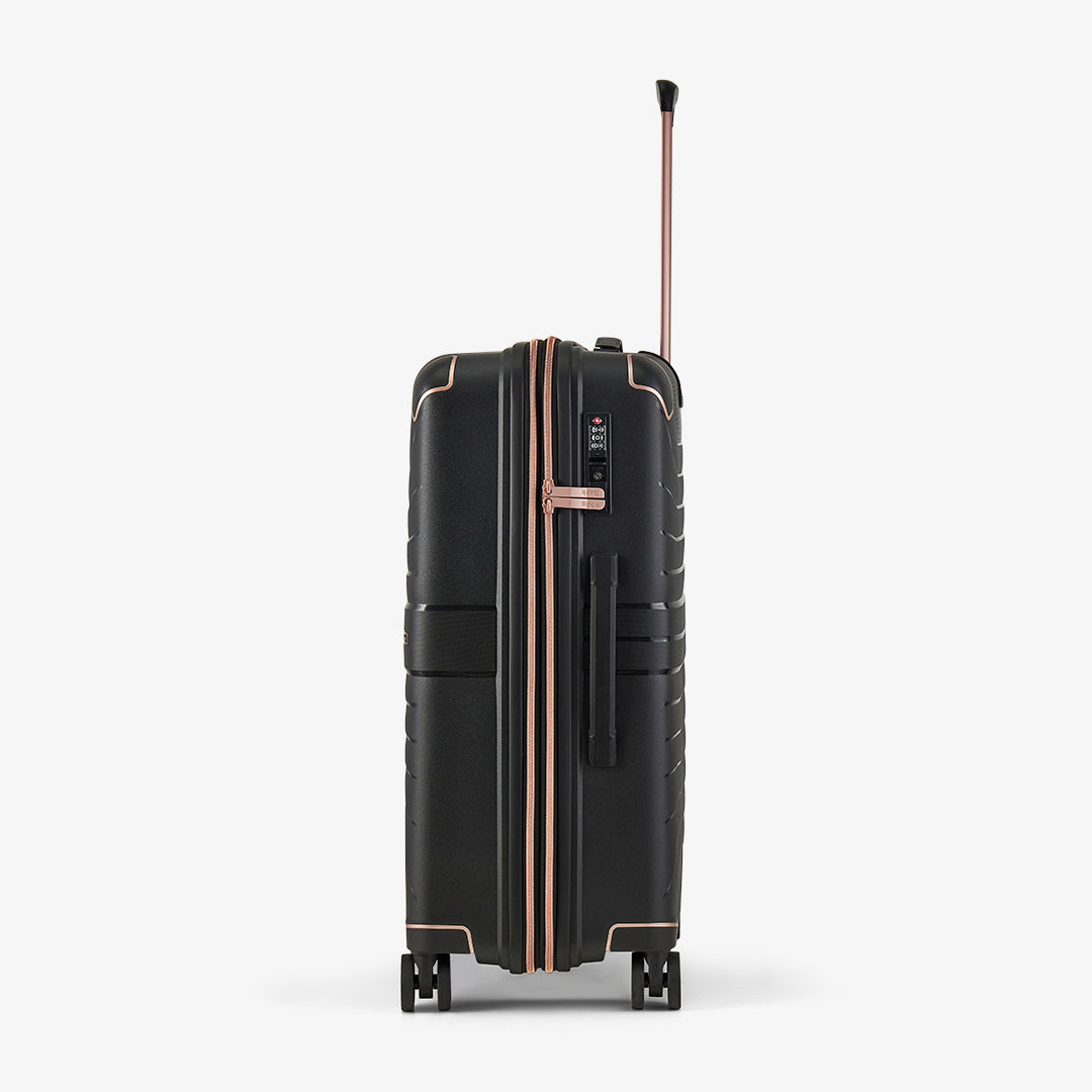 Astrid Medium Suitcase | Black | Rock Luggage