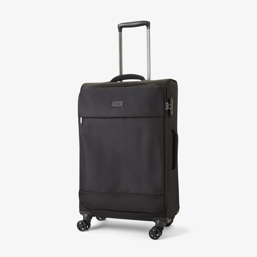 Paris Medium Suitcase | Black | Rock Luggage