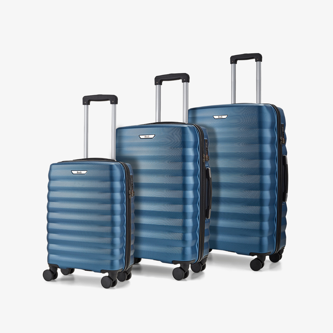 Berlin Set of 3 Suitcases | Blue | Rock Luggage