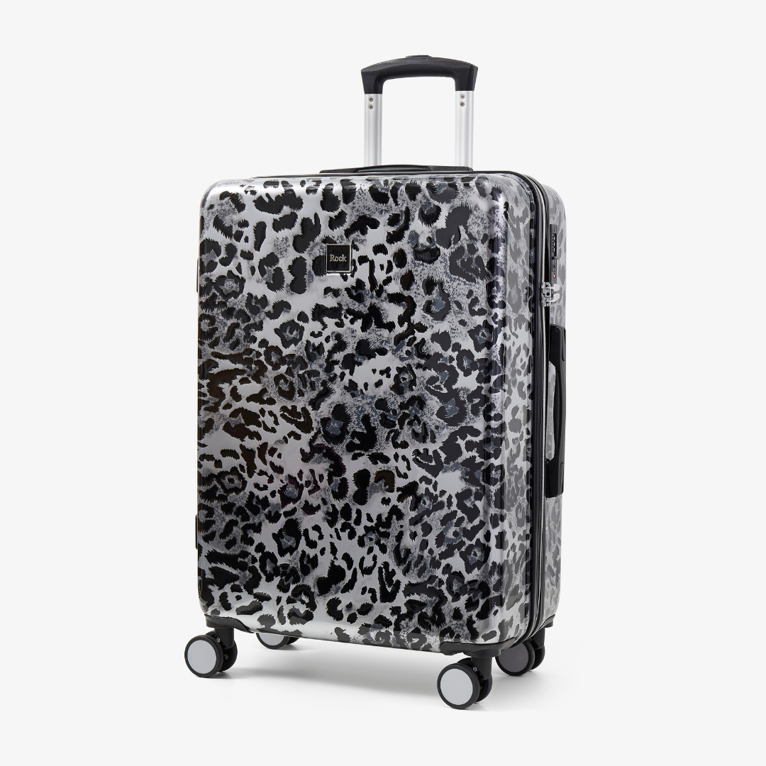 Savannah Medium Suitcase | Snow Leopard | Rock Luggage