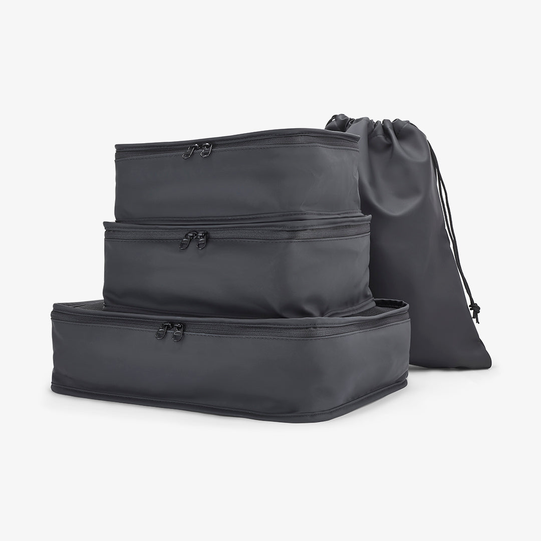 Packing Cubes Set of 4 | Black | Rock Luggage