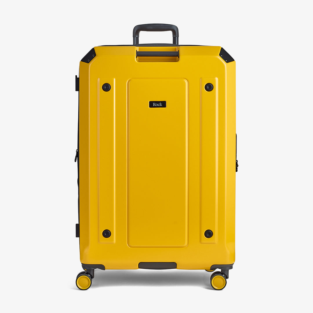 Alpine Set of 3 Suitcases | Yellow | Rock Luggage