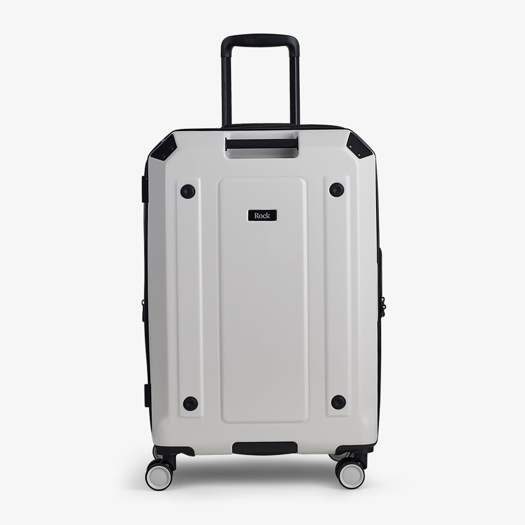 Alpine Medium Suitcase | White | Rock Luggage