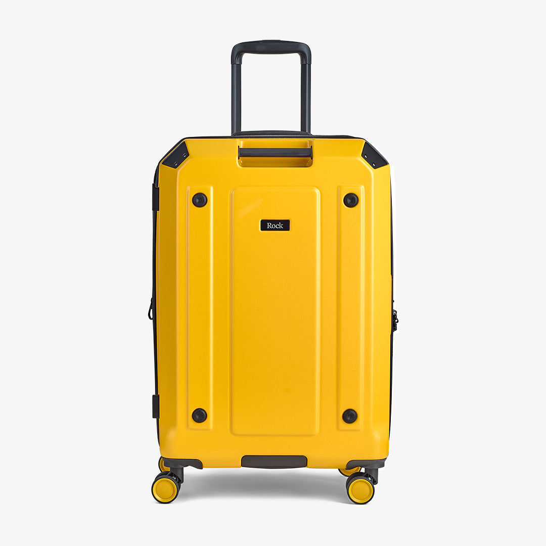 Alpine Medium Suitcase | Yellow | Rock Luggage