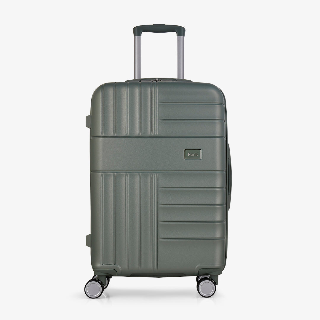 Aspen Medium Suitcase | Sage Green | Rock Luggage