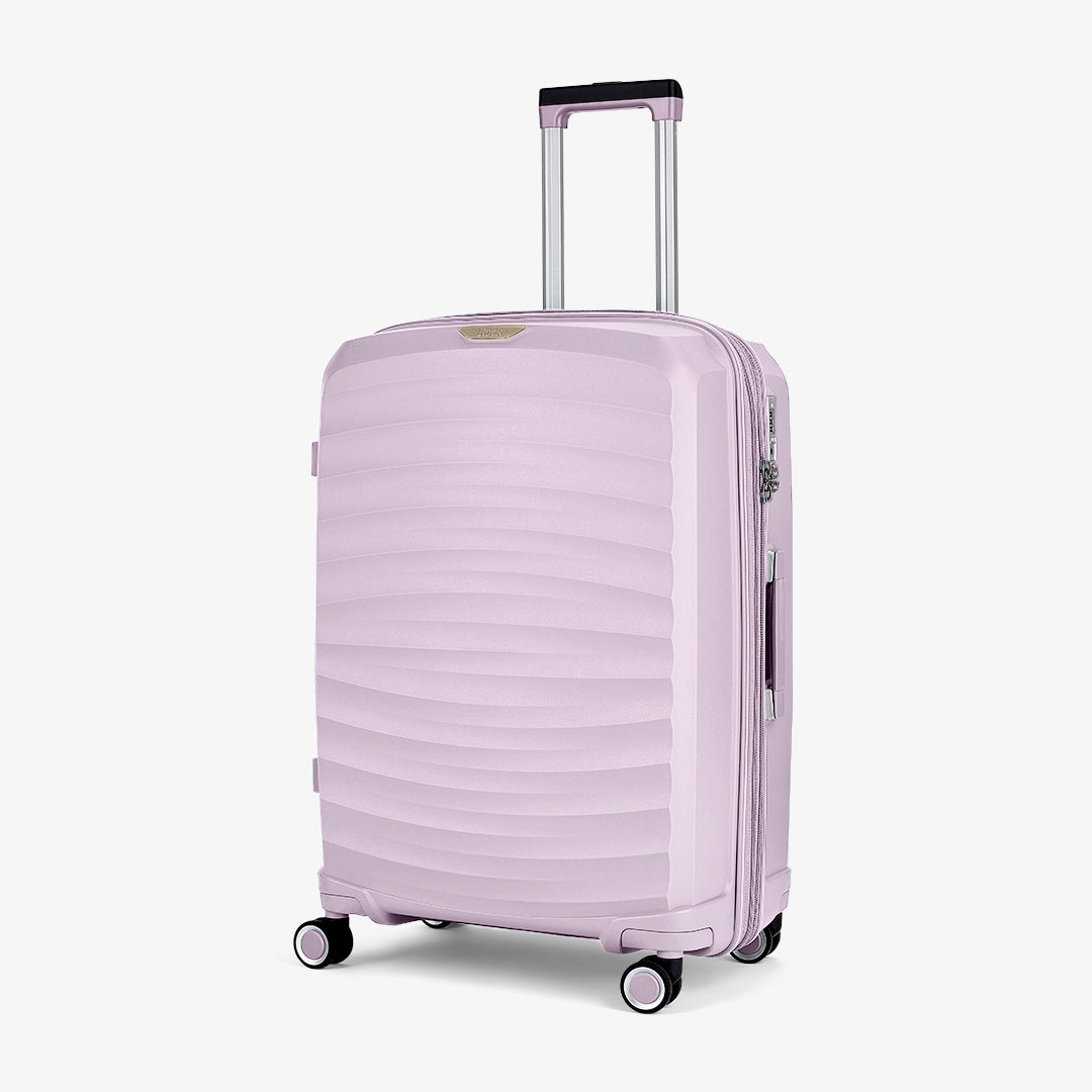 Sunwave Medium Pastel Suitcase | Lilac | Rock Luggage