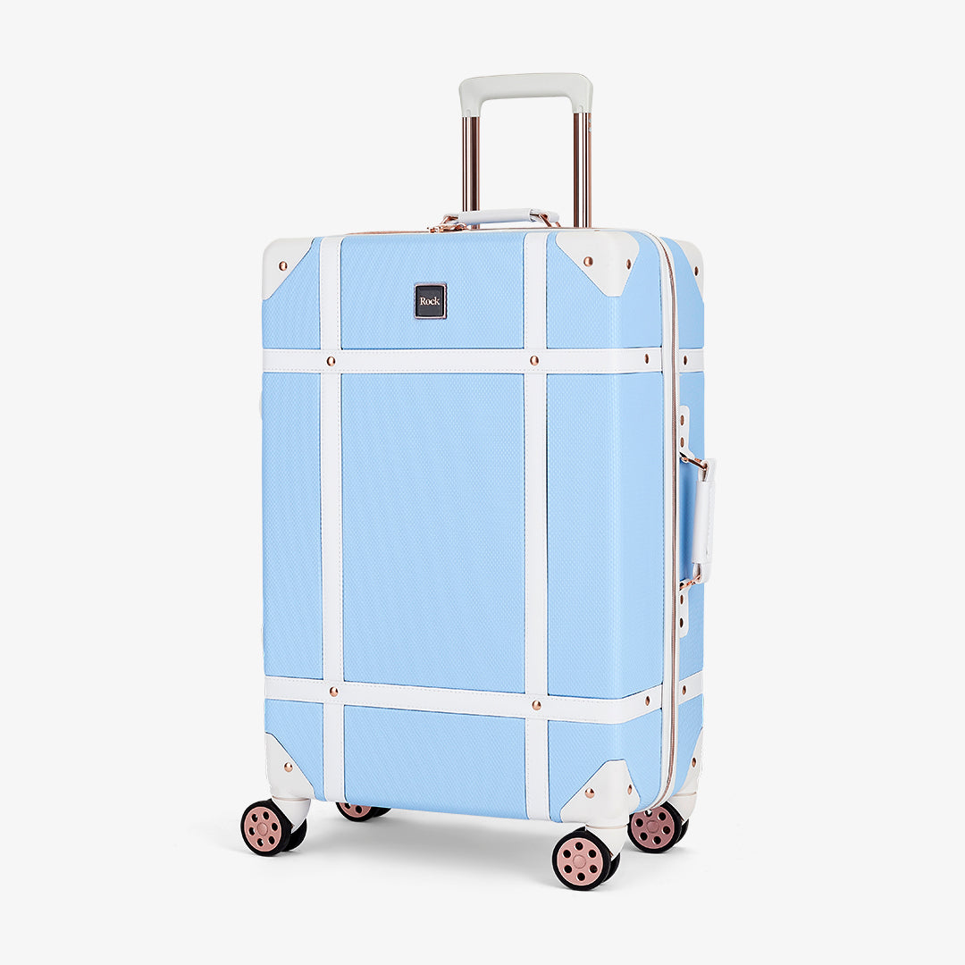 Vintage Medium Suitcase | Sky Blue | Rock Luggage