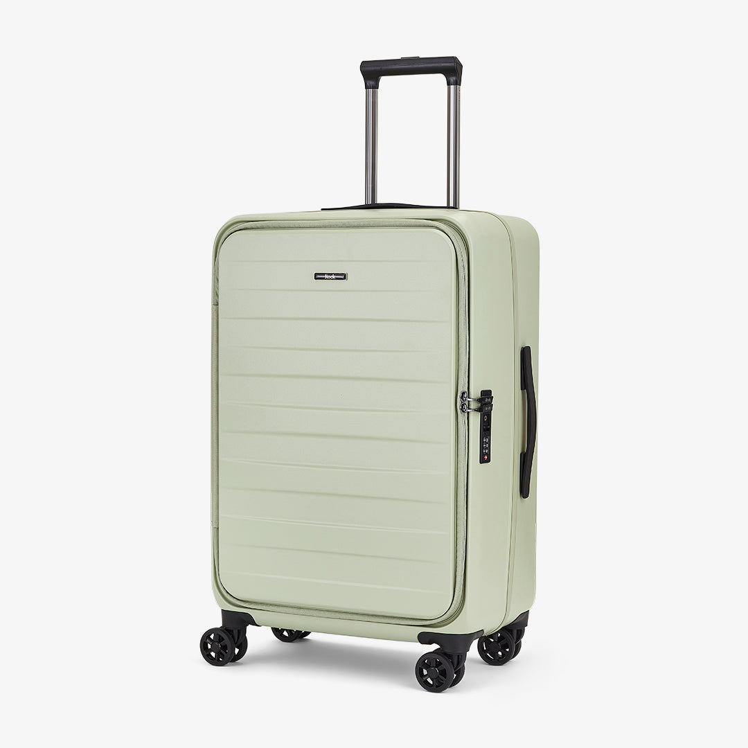 Eden Medium Suitcase | Sage Green | Rock Luggage