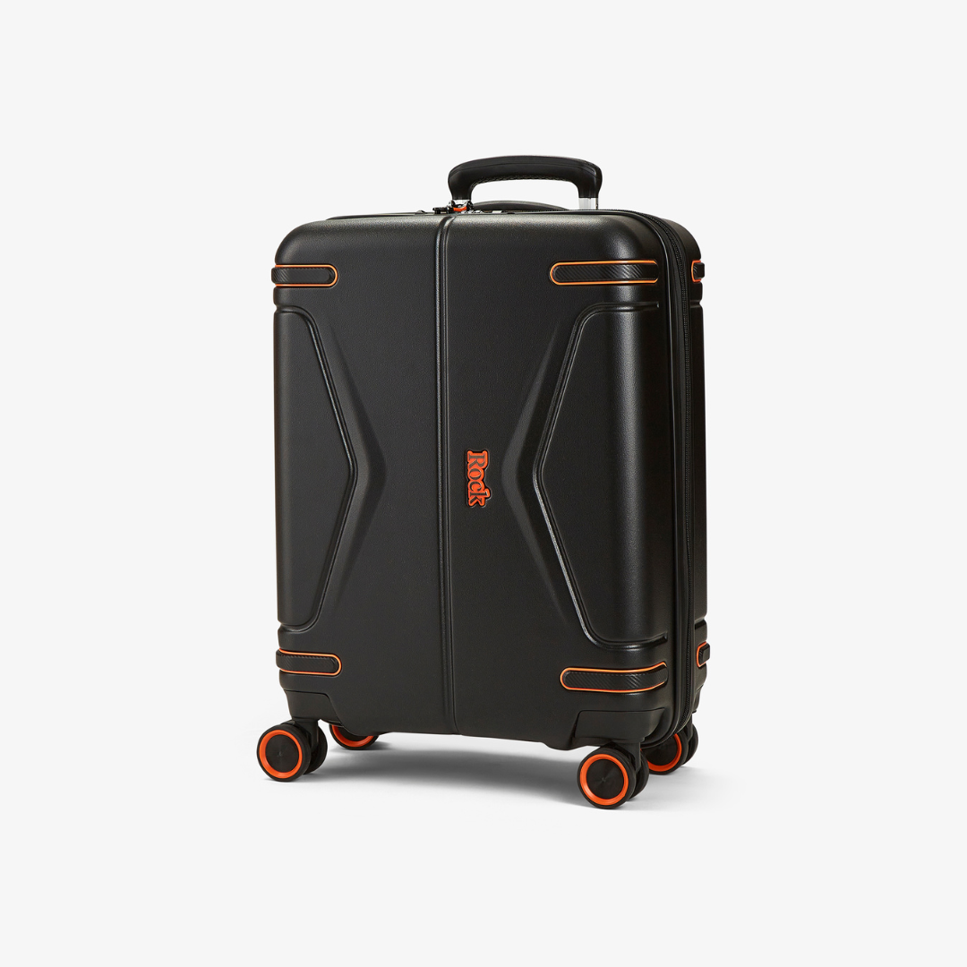 Genesis Small Suitcase | Black | Rock Luggage