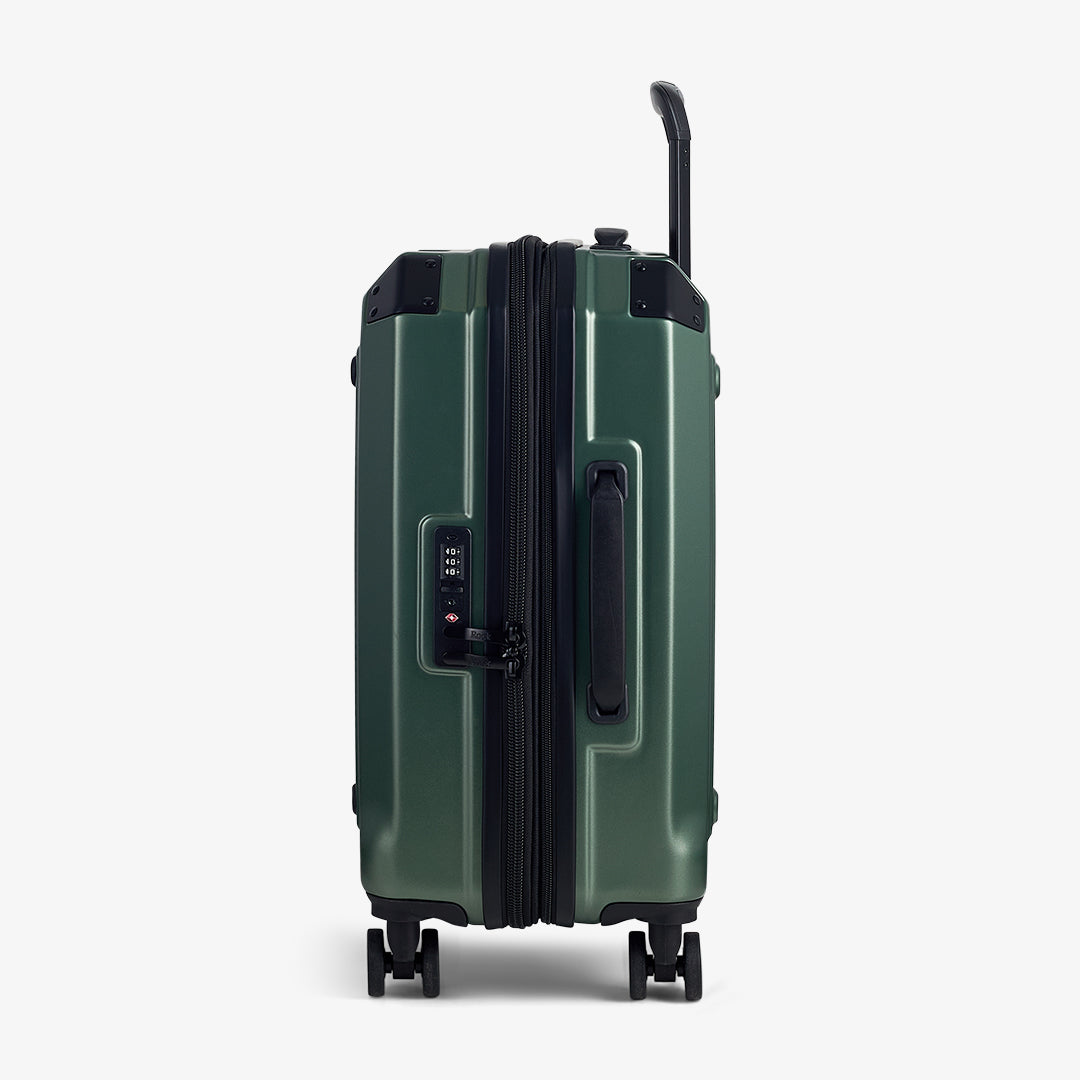 Alpine Small Suitcase | Khaki Green | Rock Luggage
