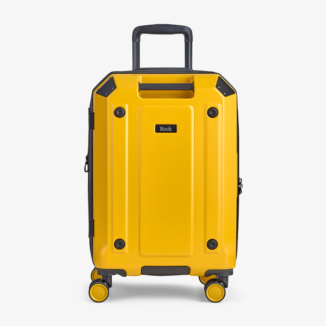 Alpine Small Suitcase | Yellow | Rock Luggage