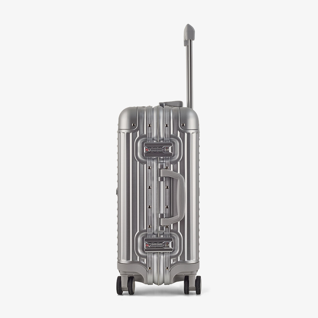 Axel Small Suitcase | Silver | Rock Luggage