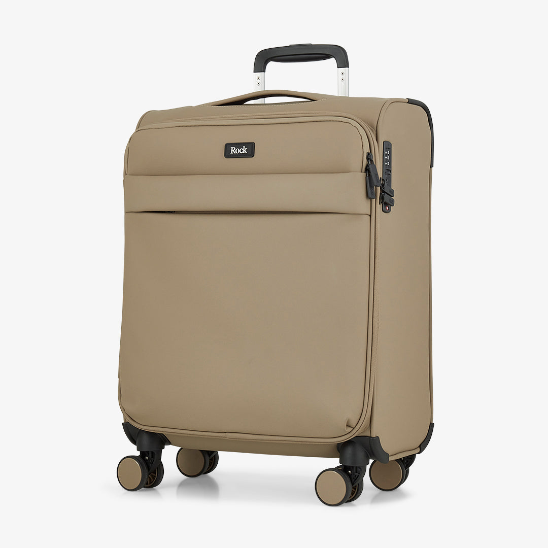 Harper Small Suitcase | Beige | Rock Luggage