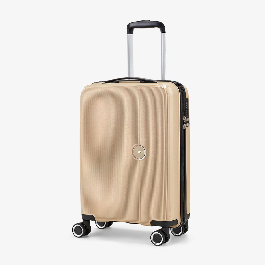 Hudson Small Suitcase | Champagne | Rock Luggage