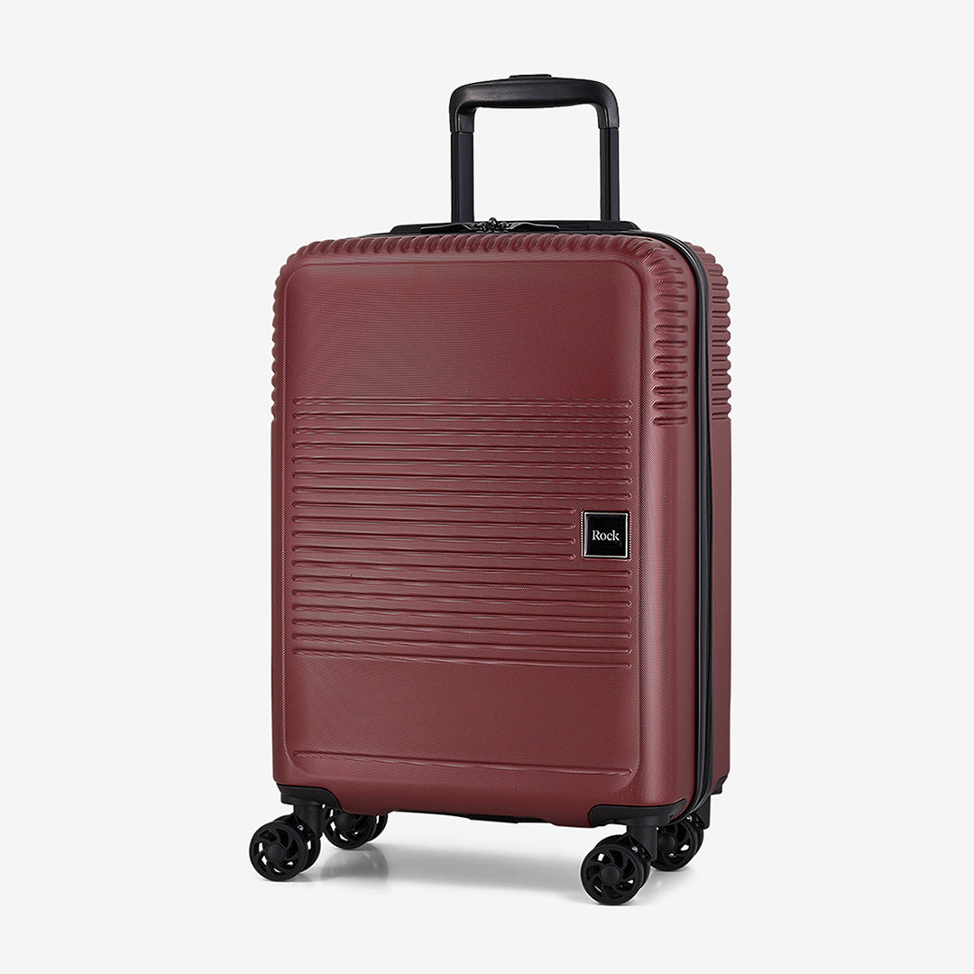 Lincoln Small Suitcase | Burgundy | Rock Luggage