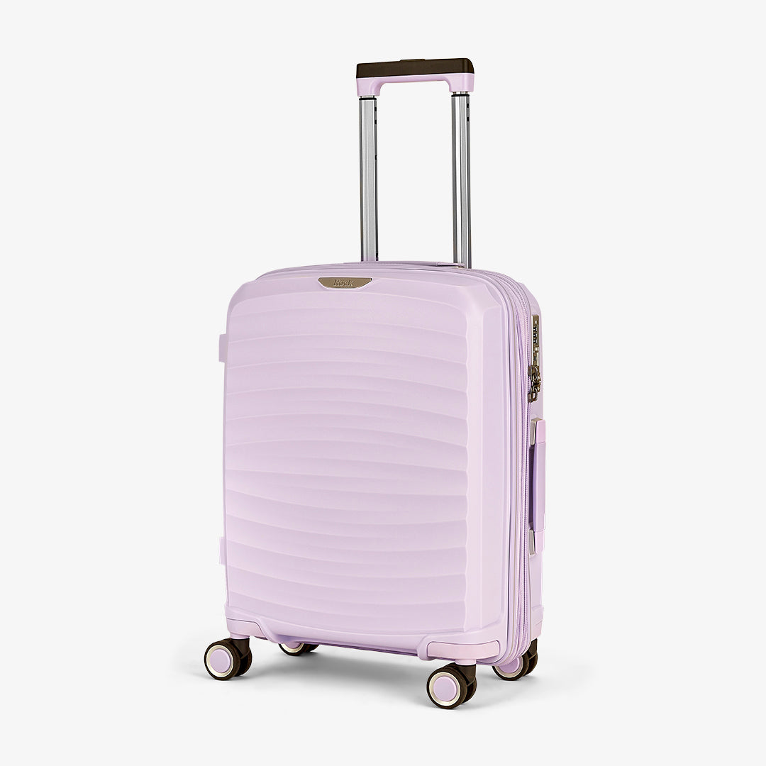 Sunwave Small Pastel Suitcase | Lilac | Rock Luggage