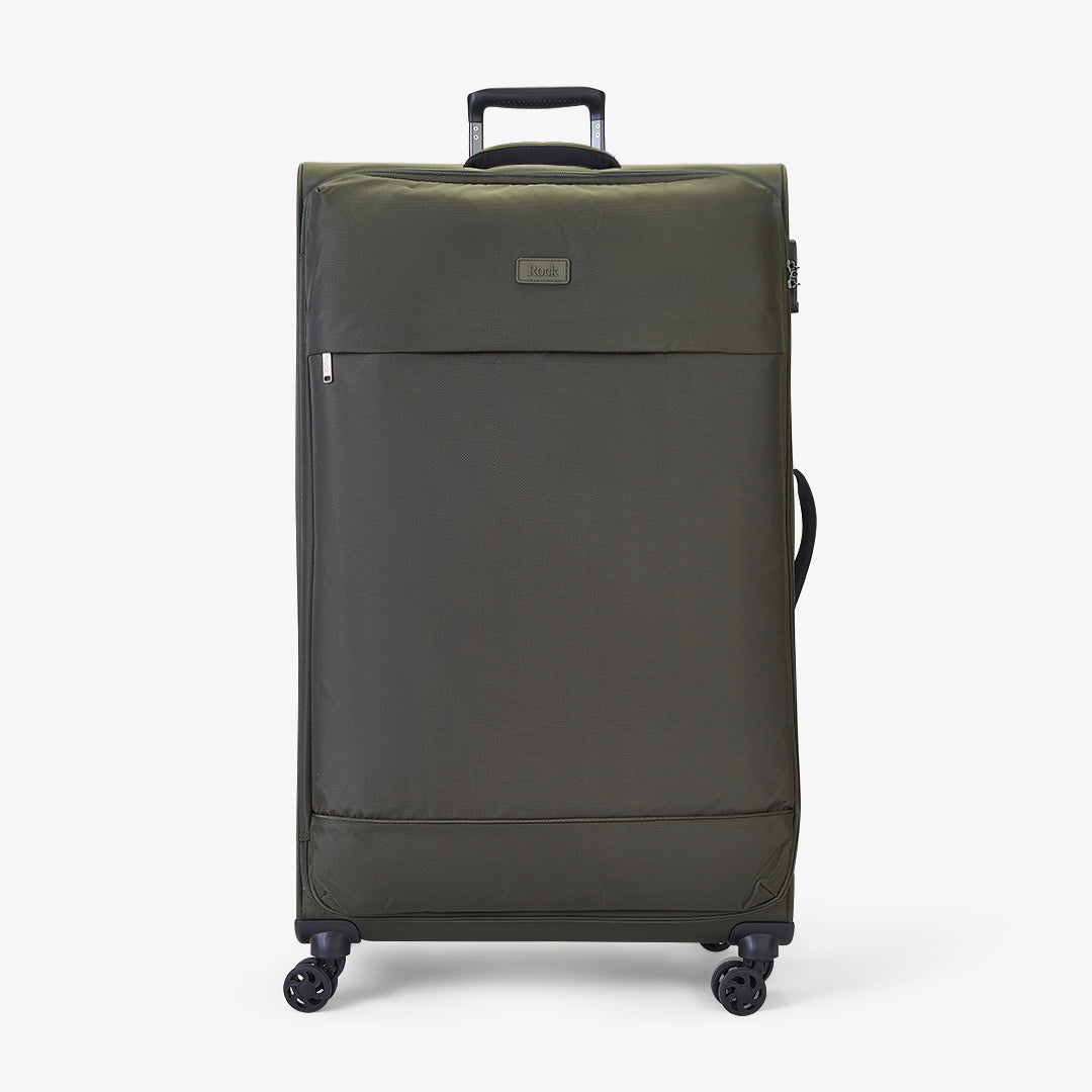 Paris Extra Large Suitcase | Olive Green | Rock Luggage