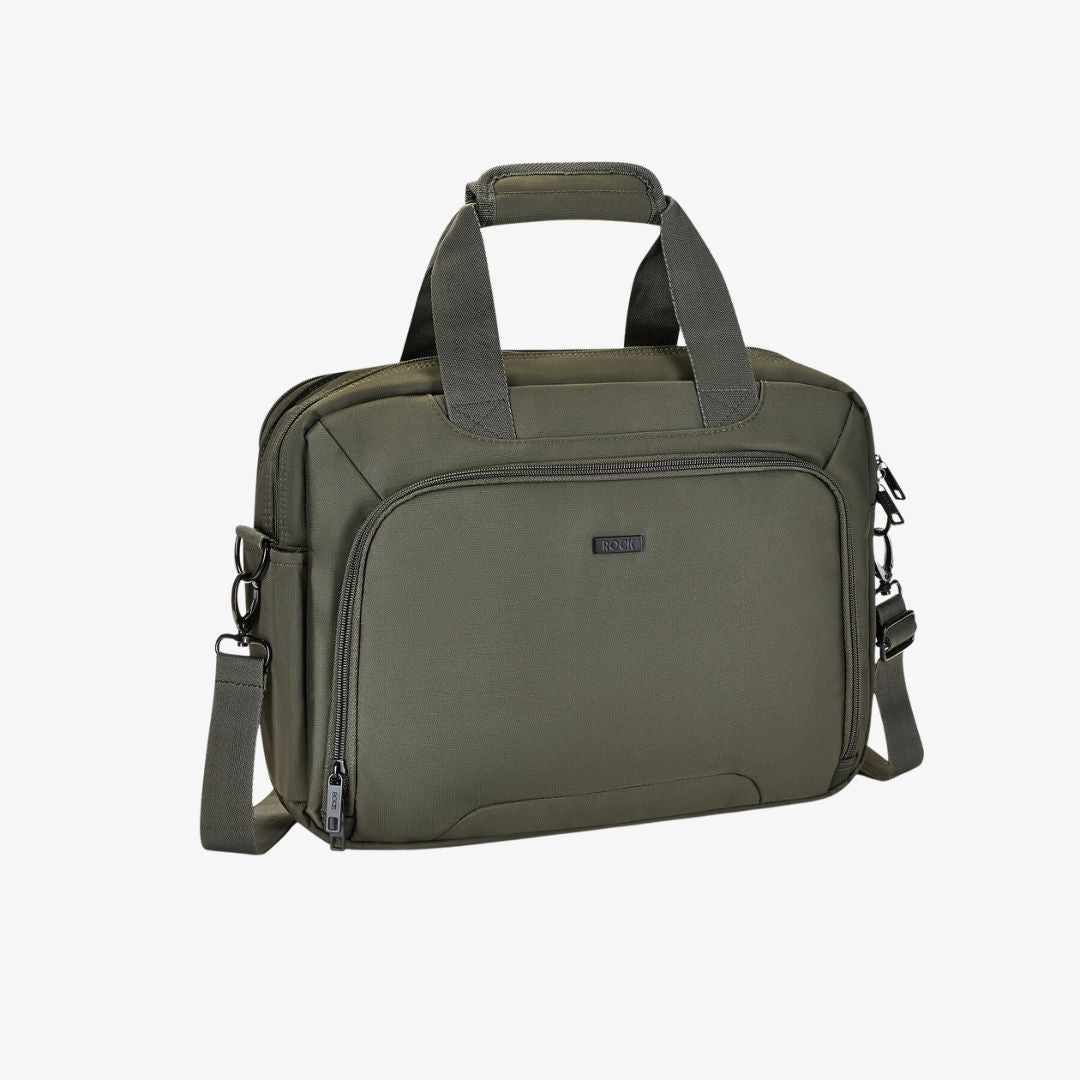 Platinum Briefcase | Olive Green | Rock Luggage
