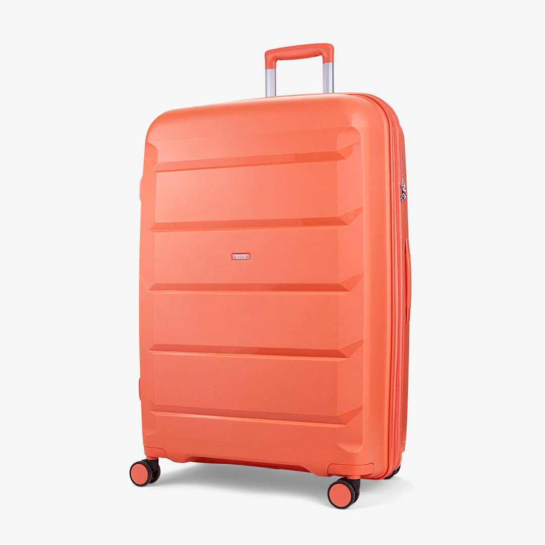 Tulum Large Pastel Suitcase | Peach | Rock Luggage