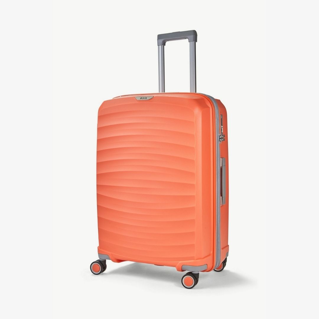 Sunwave Medium Peach Suitcase – Rock Luggage