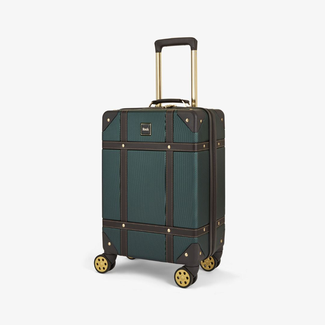 Vintage Small Suitcase | Emerald Green | Rock Luggage