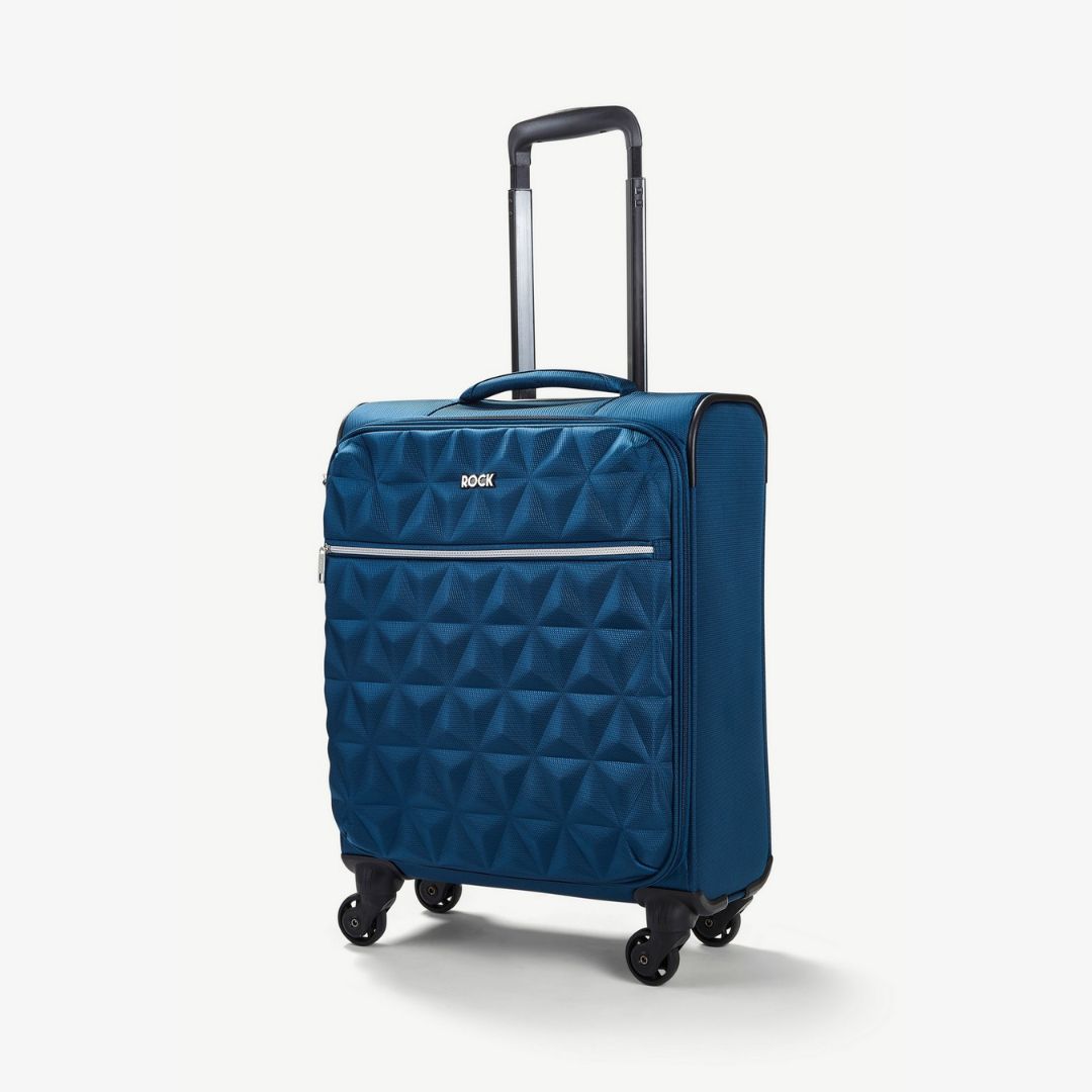 Jewel Small Suitcase | Blue | Rock Luggage