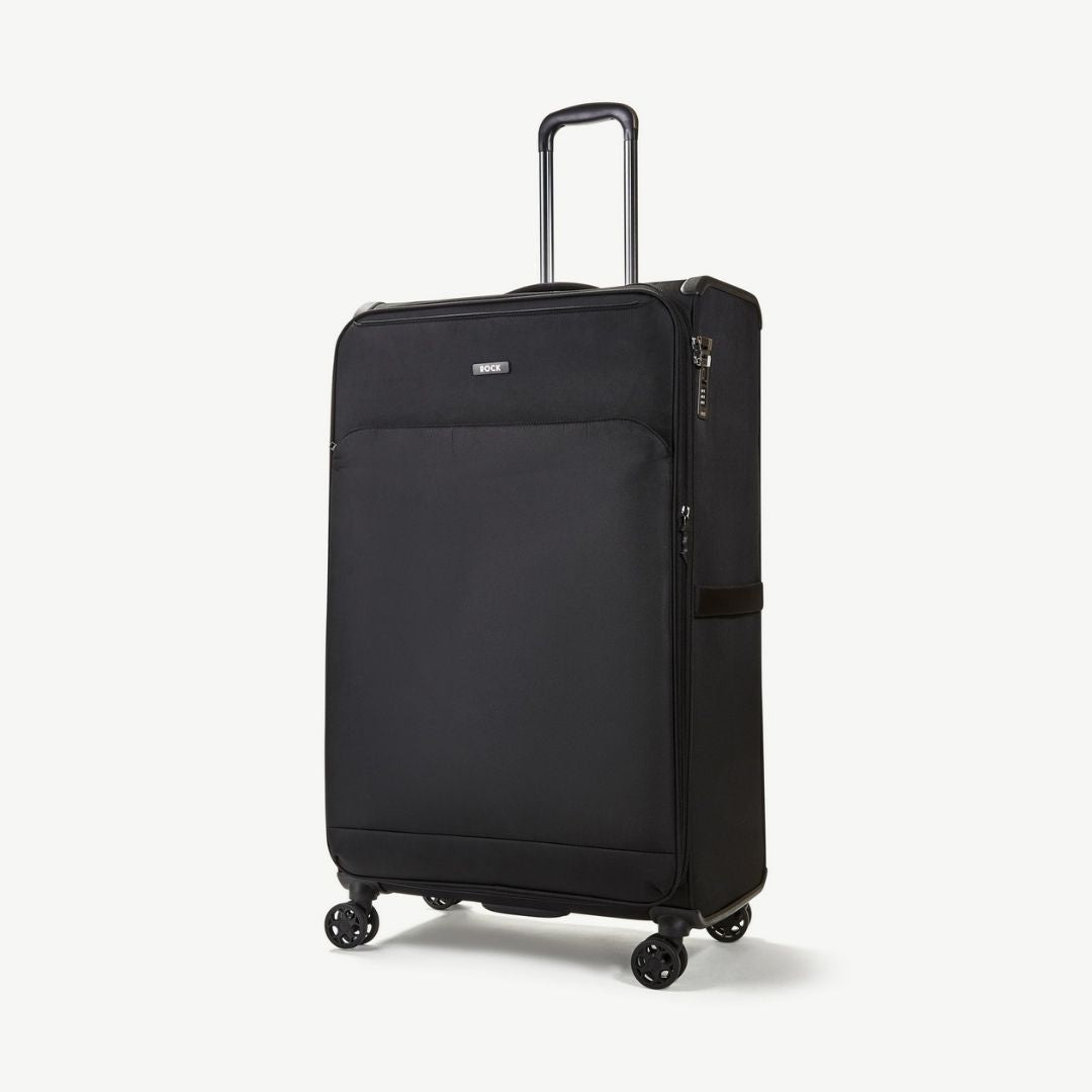 Georgia Extra Large Suitcase | Black | Rock Luggage